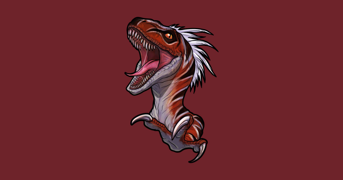 Primal Rage Talon Portrait - Velociraptor - T-Shirt | TeePublic