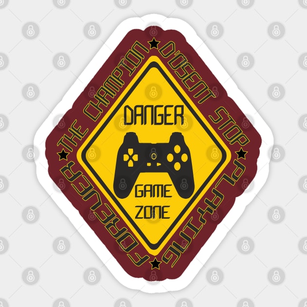 gamer danger game zone |gaming collection - Gamer Life - Sticker ...