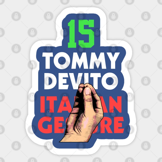 Tommy Devito Italian Gesture - Tommy Devito - Sticker | TeePublic