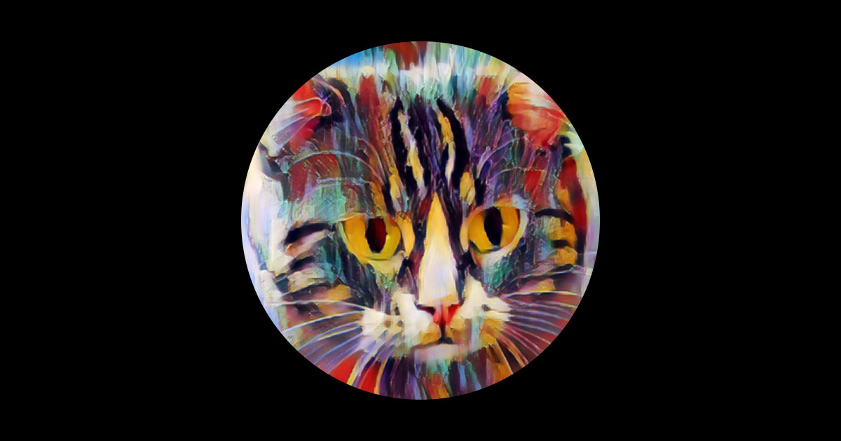 Frisky floppy cat - Frisky Floppy Cat - Sticker | TeePublic