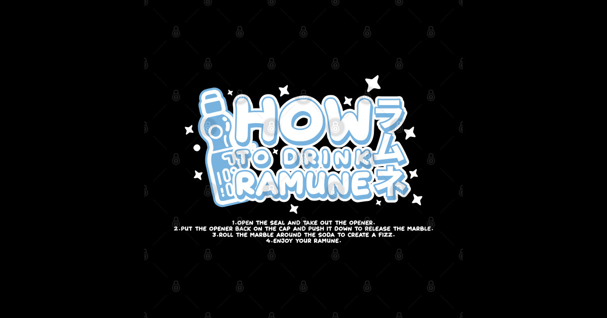 How To drink Ramune - Japan - Sticker | TeePublic