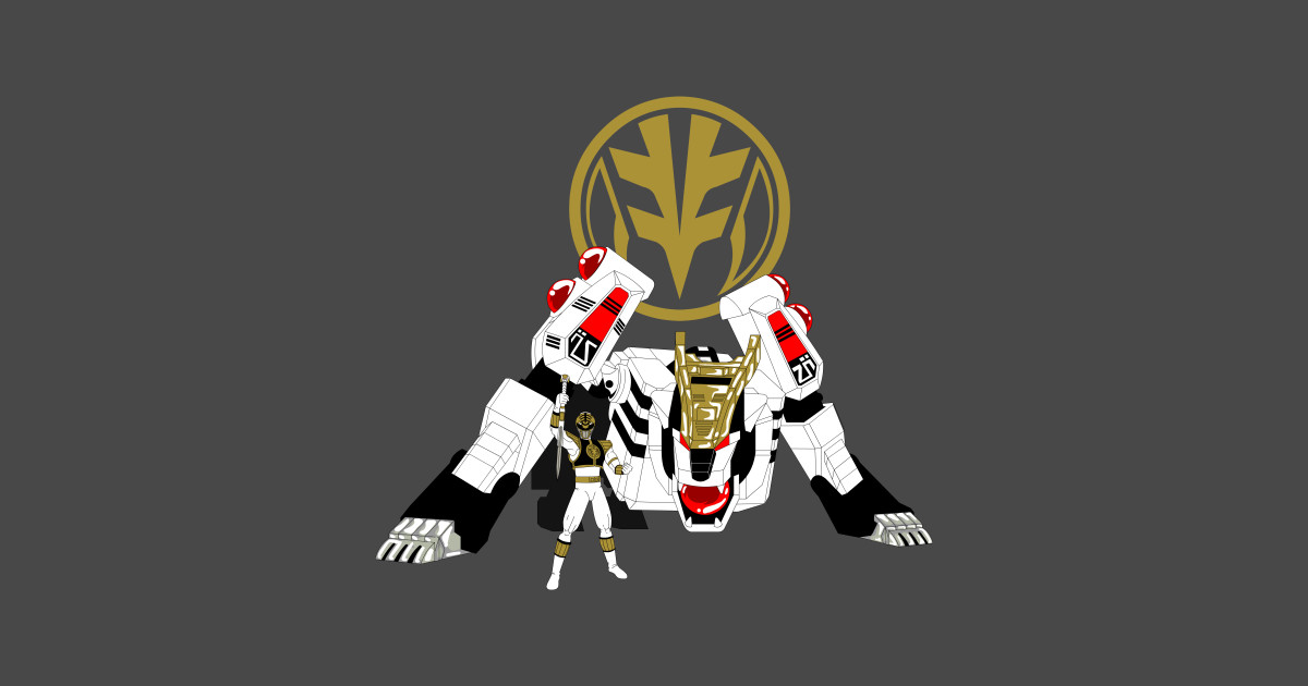 WHITE TIGER RANGER - Power Rangers - T-Shirt | TeePublic