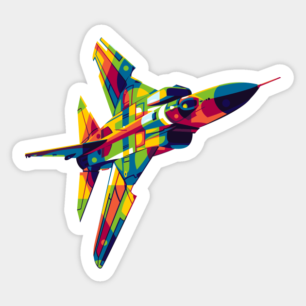 MiG-23 Flying Jet - Mig 23 - Sticker | TeePublic