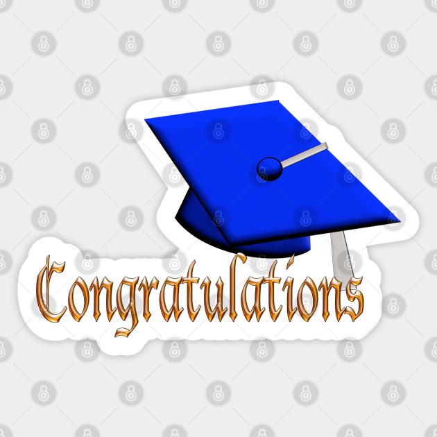 Graduation Hat - Graduation - Sticker | TeePublic