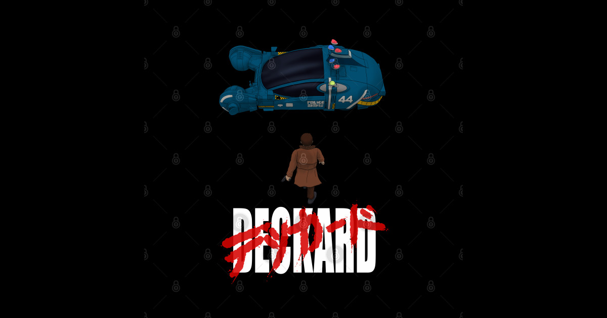 Deckard Spinner - Akira - Posters and Art Prints | TeePublic