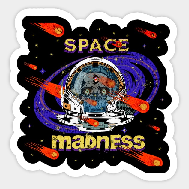 Space Madness (Nitrogen/Oxygen) - Cosmic Horror - Sticker | TeePublic