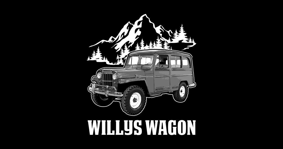 Willys Wagon jeep car name - Willys Wagon - Sticker | TeePublic