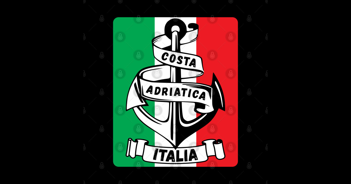 Costa Adriatica Italy Flag - Italy - Sticker | TeePublic