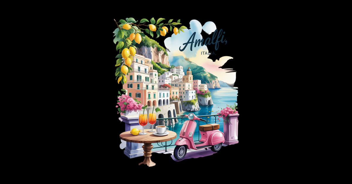 Amalfi Italy Amalfi Coast Souvenir - Amalfi Italy - Sticker | TeePublic