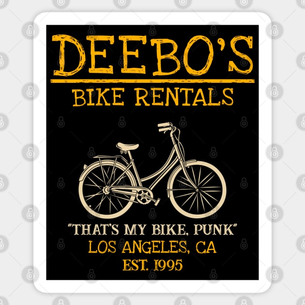Deebo's Bike Rental - Deebos - Sticker | TeePublic