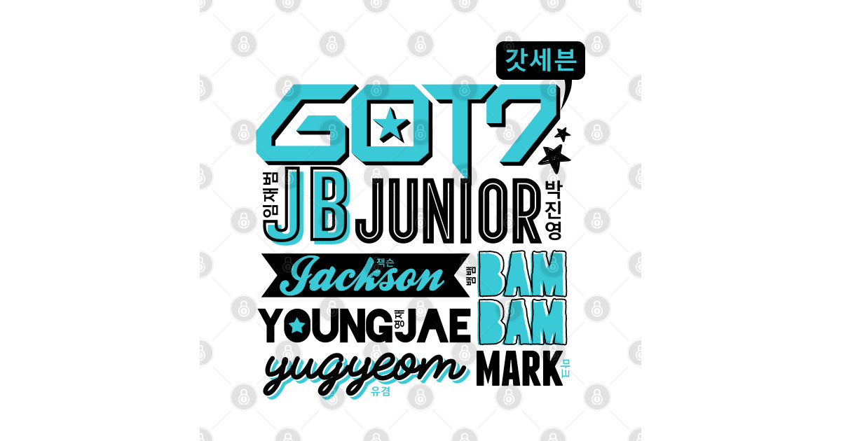 GOT7 Collage - Korean - T-Shirt | TeePublic