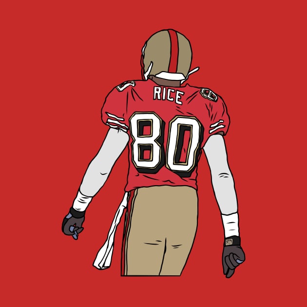 Jerry Rice Back-To - Jerry Rice - T-Shirt | TeePublic