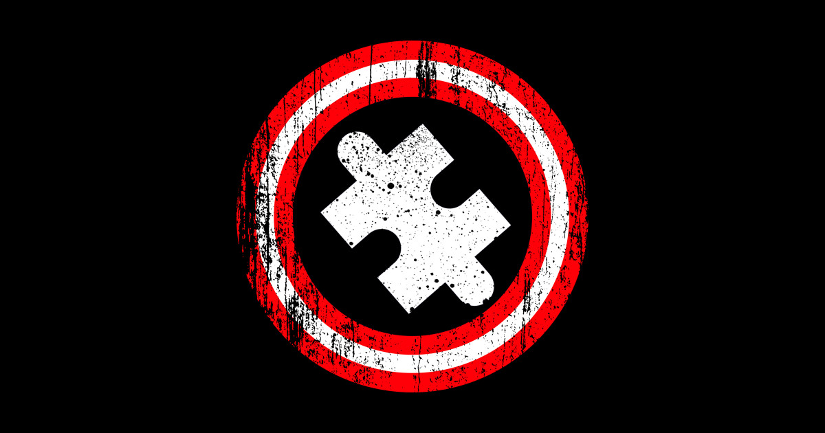 Captain Autism Superhero Gifts Autism Awareness Month Design - Autistic ...