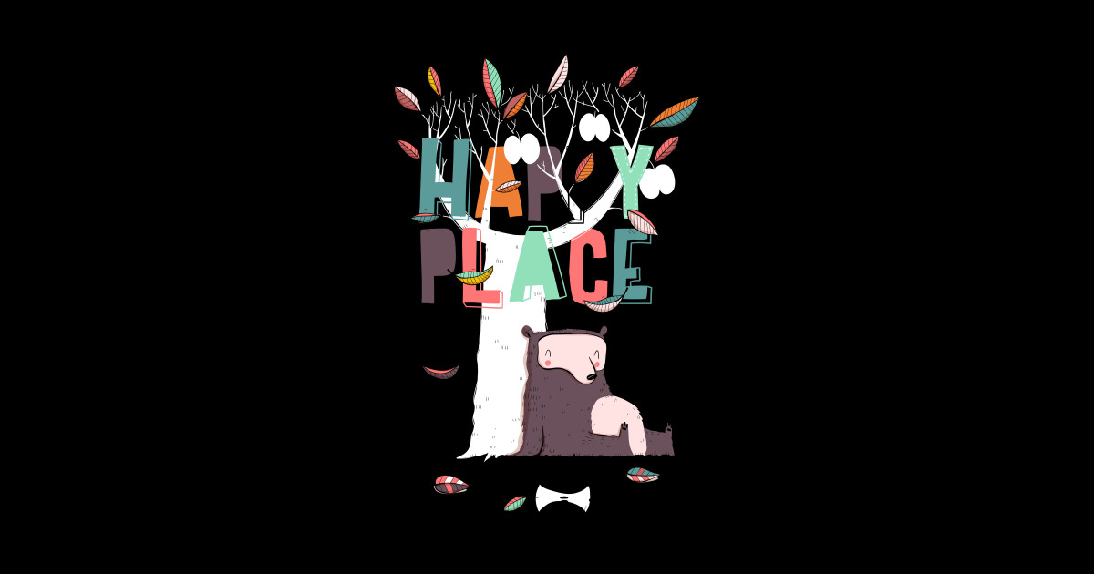Happy place - Happy Place - Sticker | TeePublic