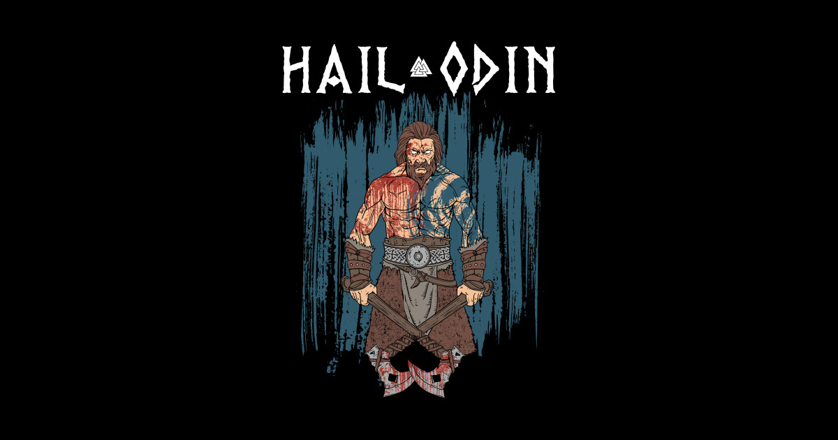 Hail Odin Viking Valhalla - Gift - Sticker | TeePublic