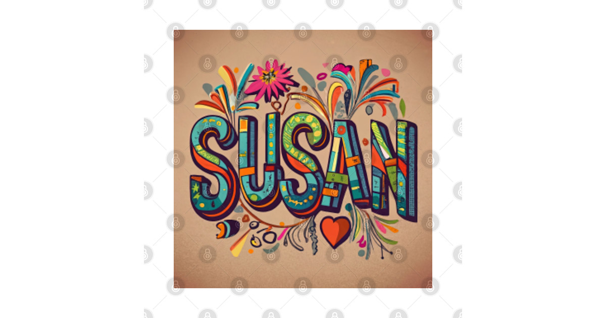 Susan - Personalized Name Tag Design - Susan Name - T-Shirt | TeePublic