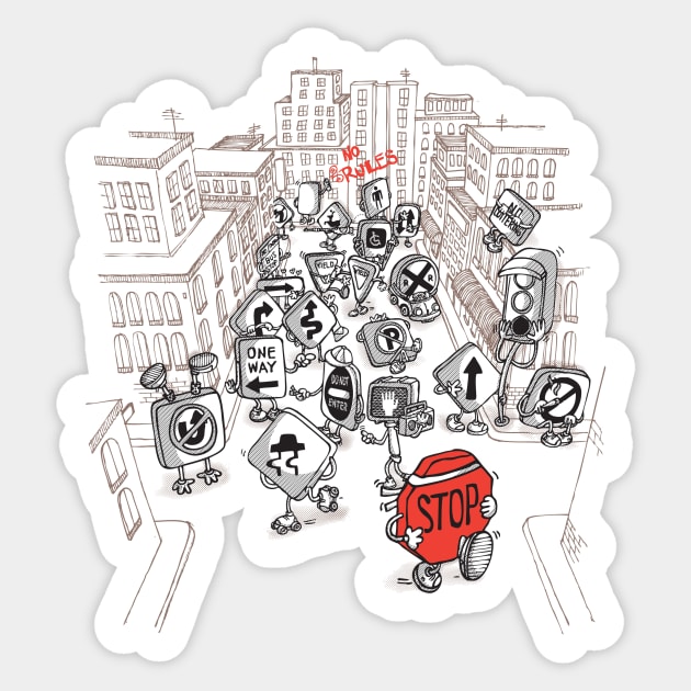 Red Means Go - Street Sign - Sticker | TeePublic