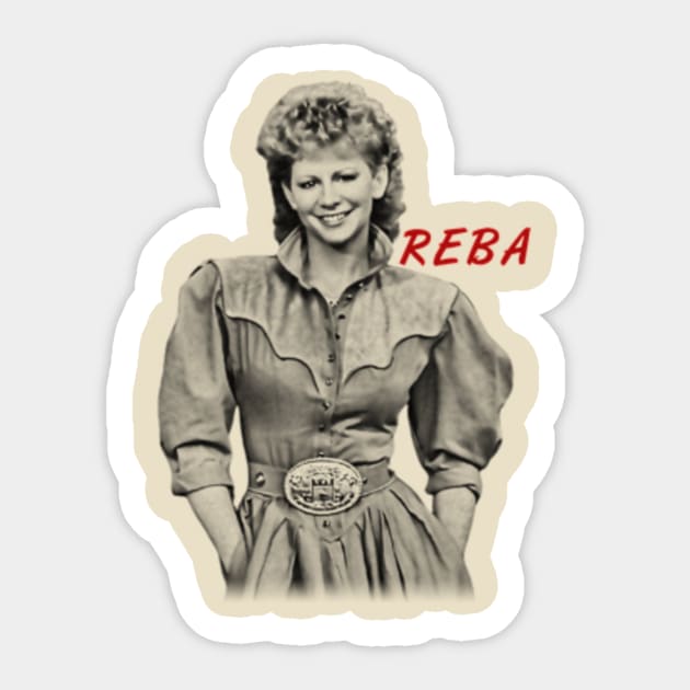reba visual art - Reba Mcentire - Sticker | TeePublic