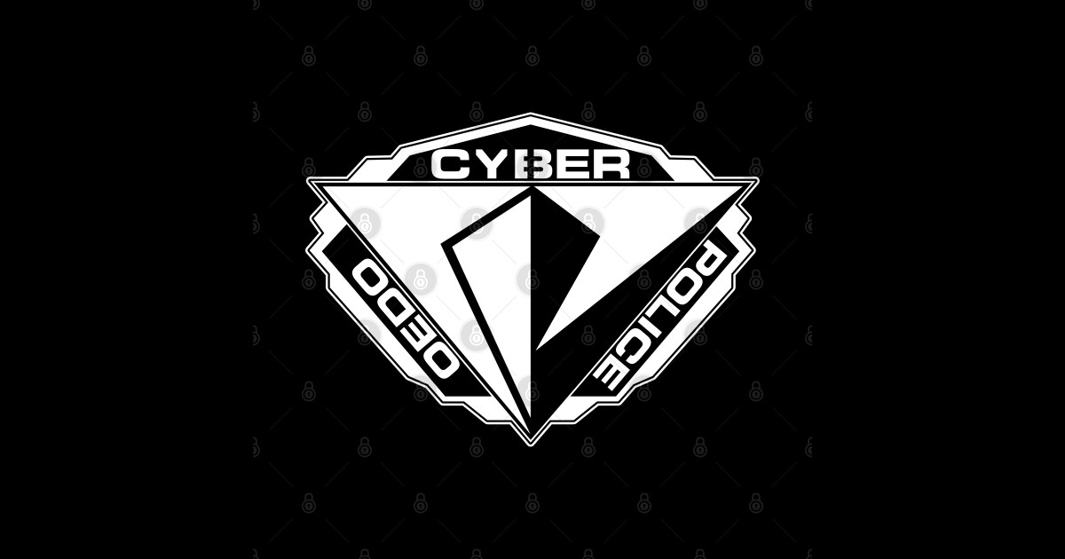 Cyber Police Badge - White - Cyber City Oedo 808 - Pin | TeePublic
