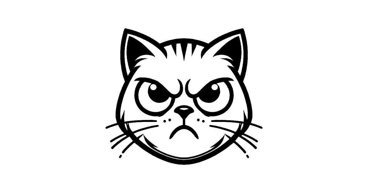 Funny Crabby Cat - Funny Cat - T-Shirt | TeePublic