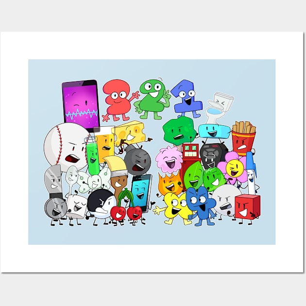 BFDI x Inanimate Insanity - Bfdi - Posters and Art Prints | TeePublic