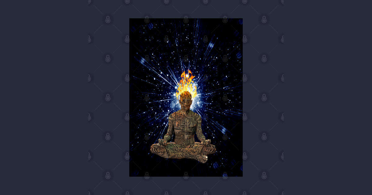 Cyborg meditation - Cyborg - T-Shirt | TeePublic Cyborg meditation - Cyborg - T-Shirt | TeePublic