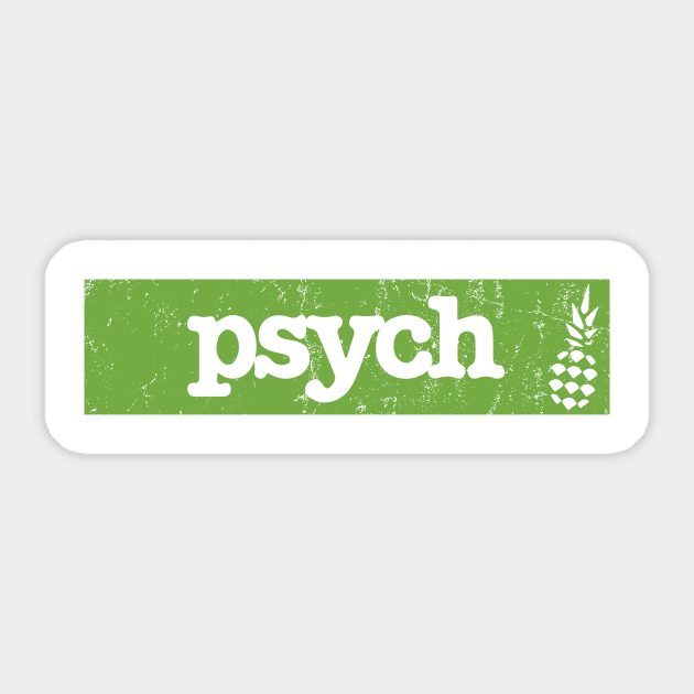 Psych Banner - Psych - Sticker | TeePublic