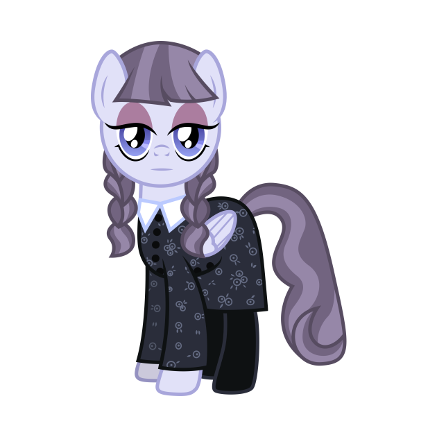 Inky Rose as Wednesday Addams - My Little Pony - Pillow | TeePublic