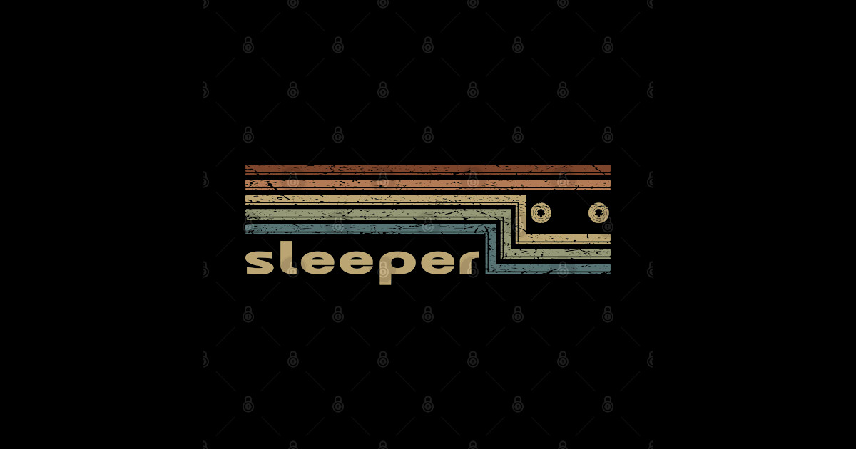 Sleeper Cassette Stripes - Musician - Sticker | TeePublic