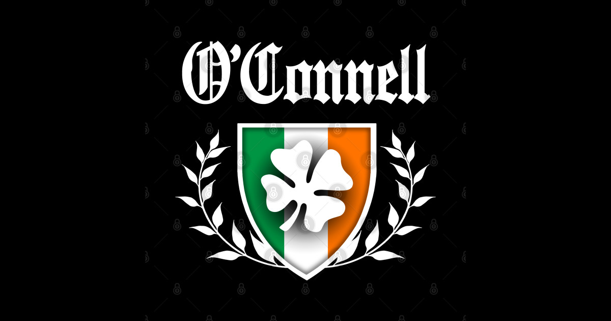 O'Connell Shamrock Crest - Oconnell - Sticker | TeePublic