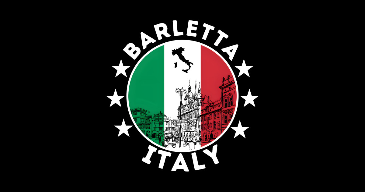 Barletta City Skyline, Italian Flag - Made In Barletta - Sticker ...