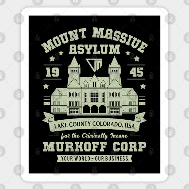 Mount Massive Asylum Vintage - The Outlast Trials - Sticker | TeePublic