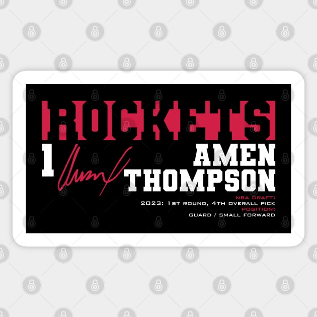 Thompson - Rockets - Amen Thompson - Sticker | TeePublic