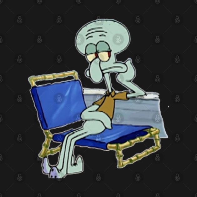 Squidward Tired on a Chair - Squidward - T-Shirt sold by Imtiaz Shaikh ...