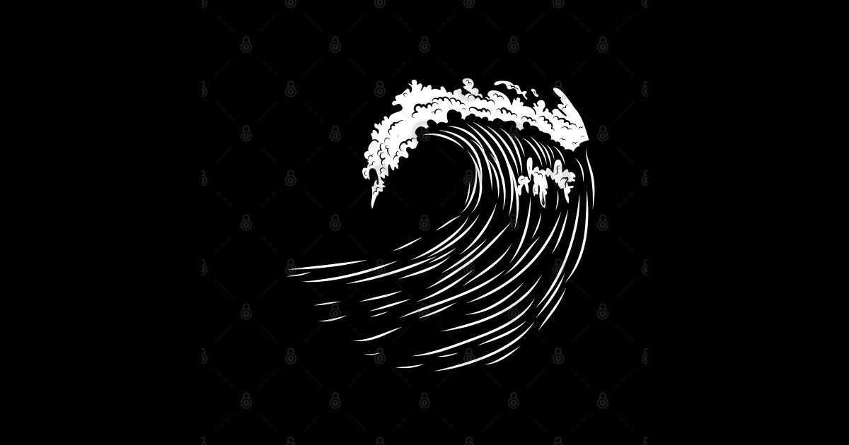 Big waves - Surfing - Sticker | TeePublic