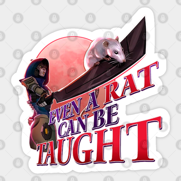 Ash - Even A Rat Can Be Taught - Apex Legends - Sticker | TeePublic