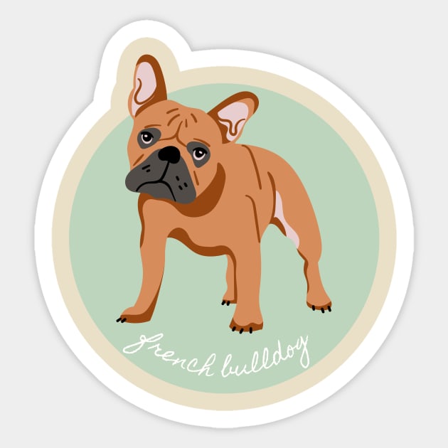 French Bulldog Frenchie Dog Breed Cursive Graphic - French Bulldog ...