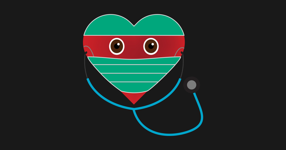 Masked Heart - Doctors - Heart - T-Shirt | TeePublic