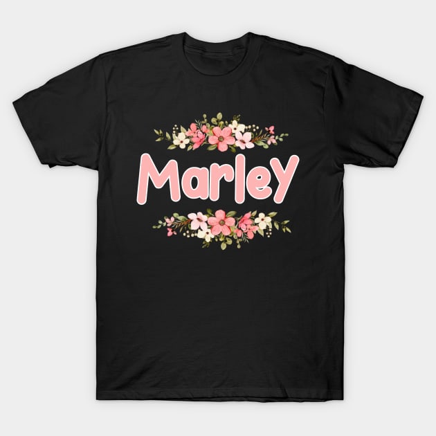 Flower Border Marley Name Label - Flower Border Marley Name Label - T ...