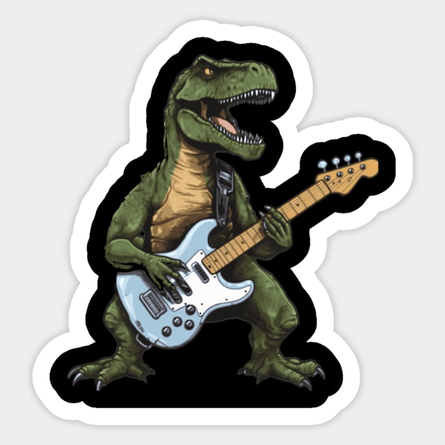 T-REX ROCK - Music - Sticker | TeePublic