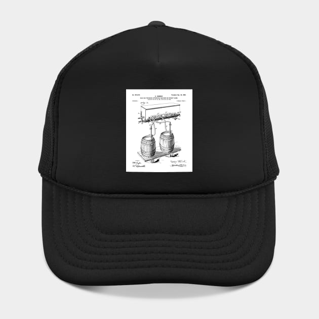 Beer Keg Patent - Home Brewer Craft Beer Art - White - Beer Keg Patent ...