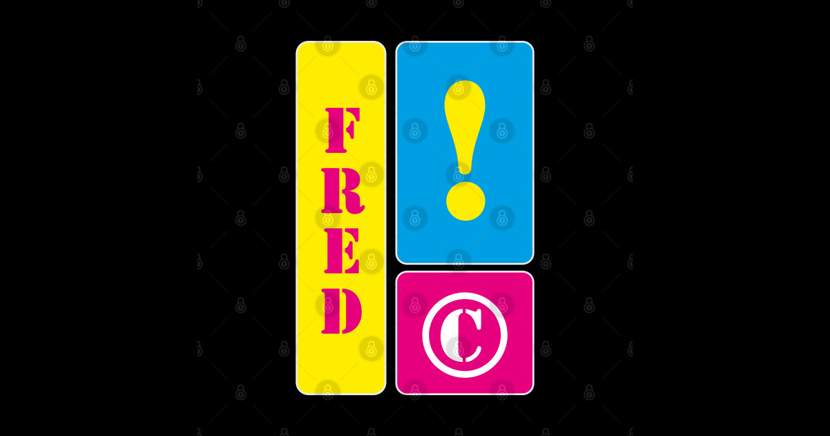 My name is Fred - Fred - Sticker | TeePublic