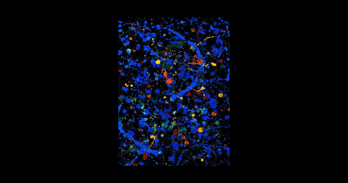 Jackson Pollock blue abstract art, pattern design, Jackson Pollock ...