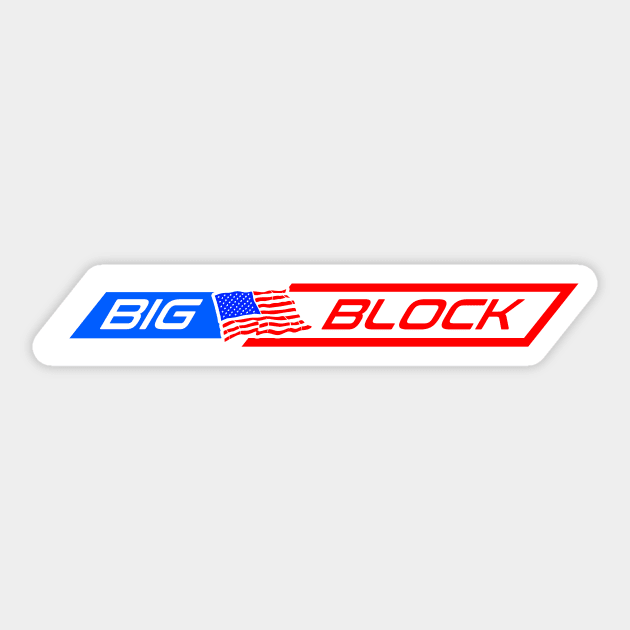 Big Block V8 - Cars - Sticker | TeePublic