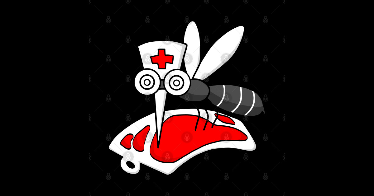 Mosquito Nurse Doctor Blood Donation Campaign - Event - Sticker | TeePublic