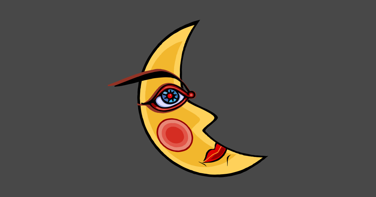 Ancient Egyptian Painting - Crescent Moon - Crescent Moon - T-Shirt ...