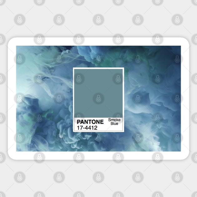 Smoke blue color - Pantone Color - Sticker | TeePublic