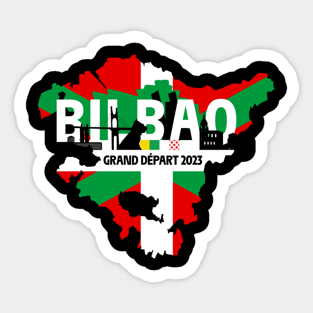 Bilbao Grand Depart 2023 - Tour De France - Sticker | TeePublic