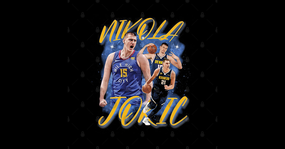 Nikola Jokic Retro Collage - Nikola Jokic - Sticker | TeePublic