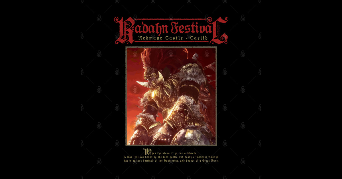 Radahn Festival - Elden Ring - Sticker | TeePublic